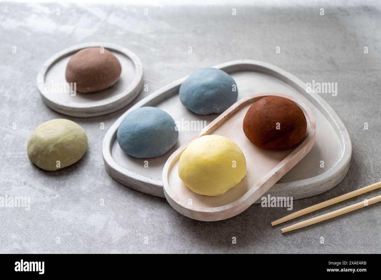 Mochi Traditional Japanese Rice Dessert, Colorful Mochi Assortment ...