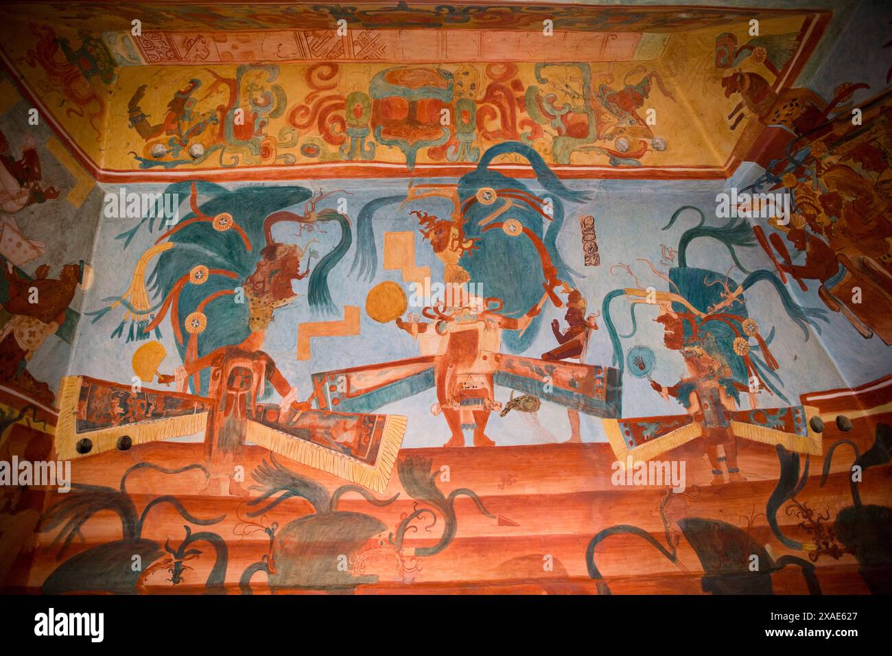 Mexico, Mexico City, National Museum of Anthropology, Reproduction of ...