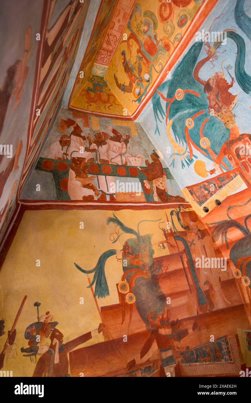 Mexico, Mexico City, National Museum of Anthropology, Reproduction of ...