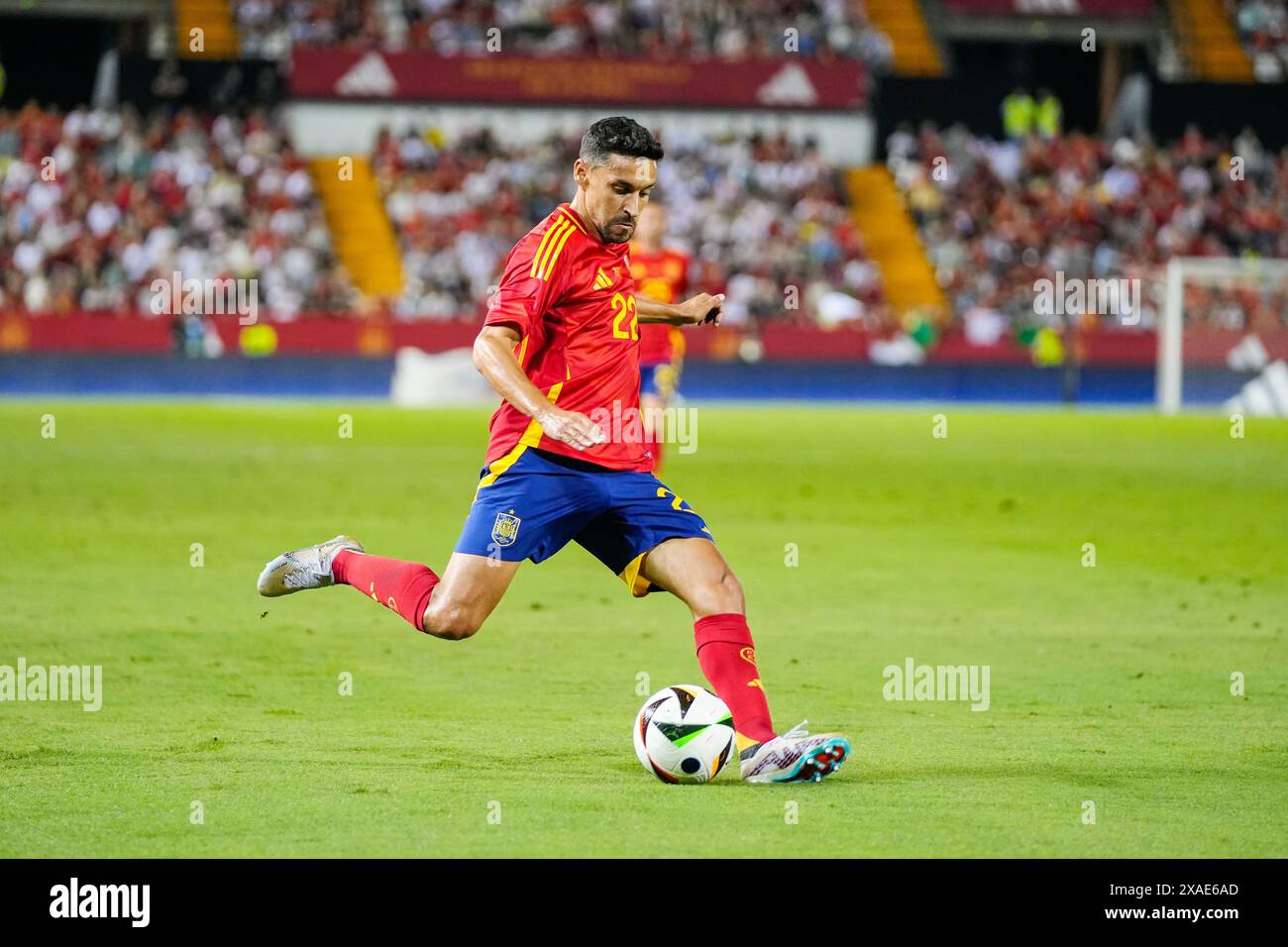 Jesus Navas of Spain during the International Friendly football match ...