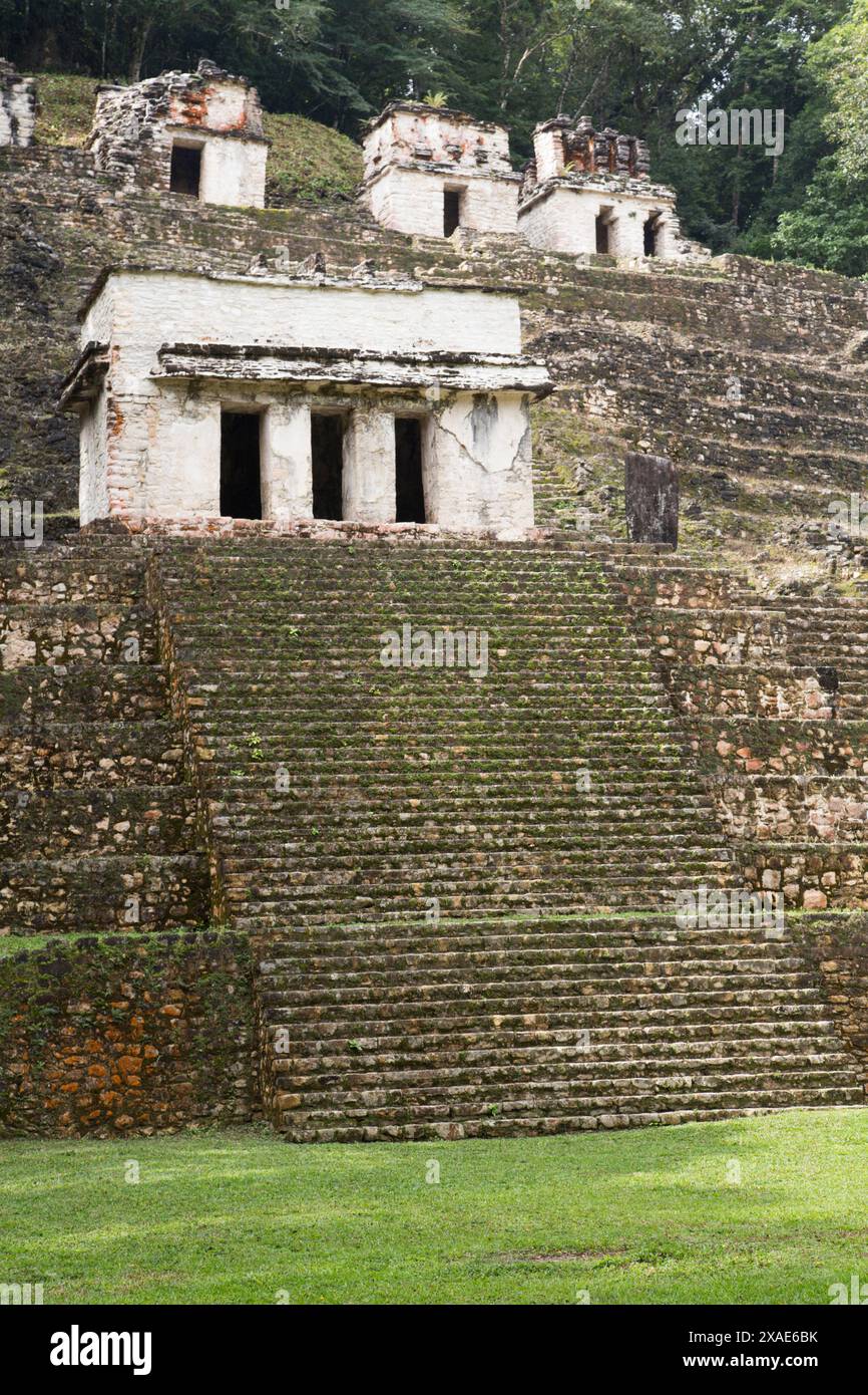 Mexico, Chiapas, Bonampak, Mayan Archaeological site, the Acropolis ...
