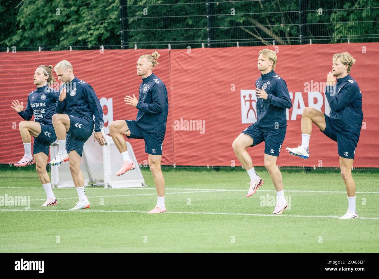 Elsinore, Denmark. 06th June, 2024. Mathias Jensen, Victor Nelsson ...