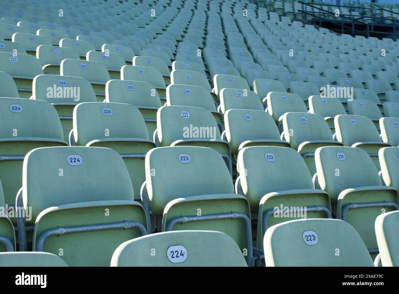 Rugby field baseball stadium background blue color seats seats hi-res ...