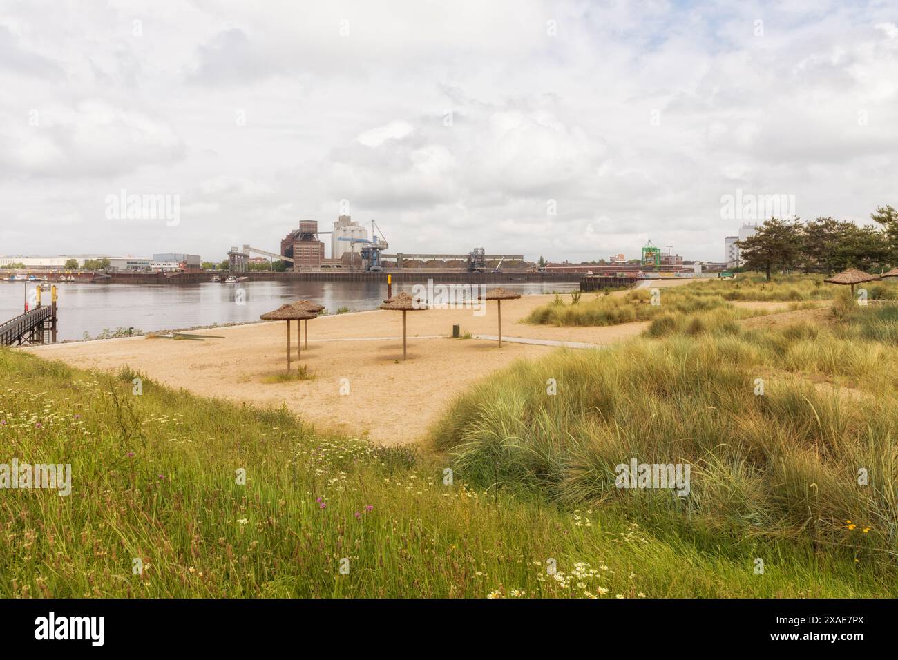 Waller Sand, an artificial beach at newly developed quarter ...