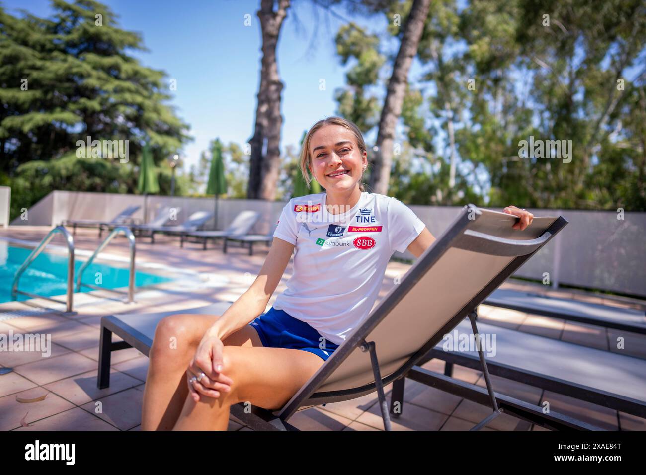 Rome, Italy 20240606. Norwegian Amalie Manshaus Saeten photographed ...