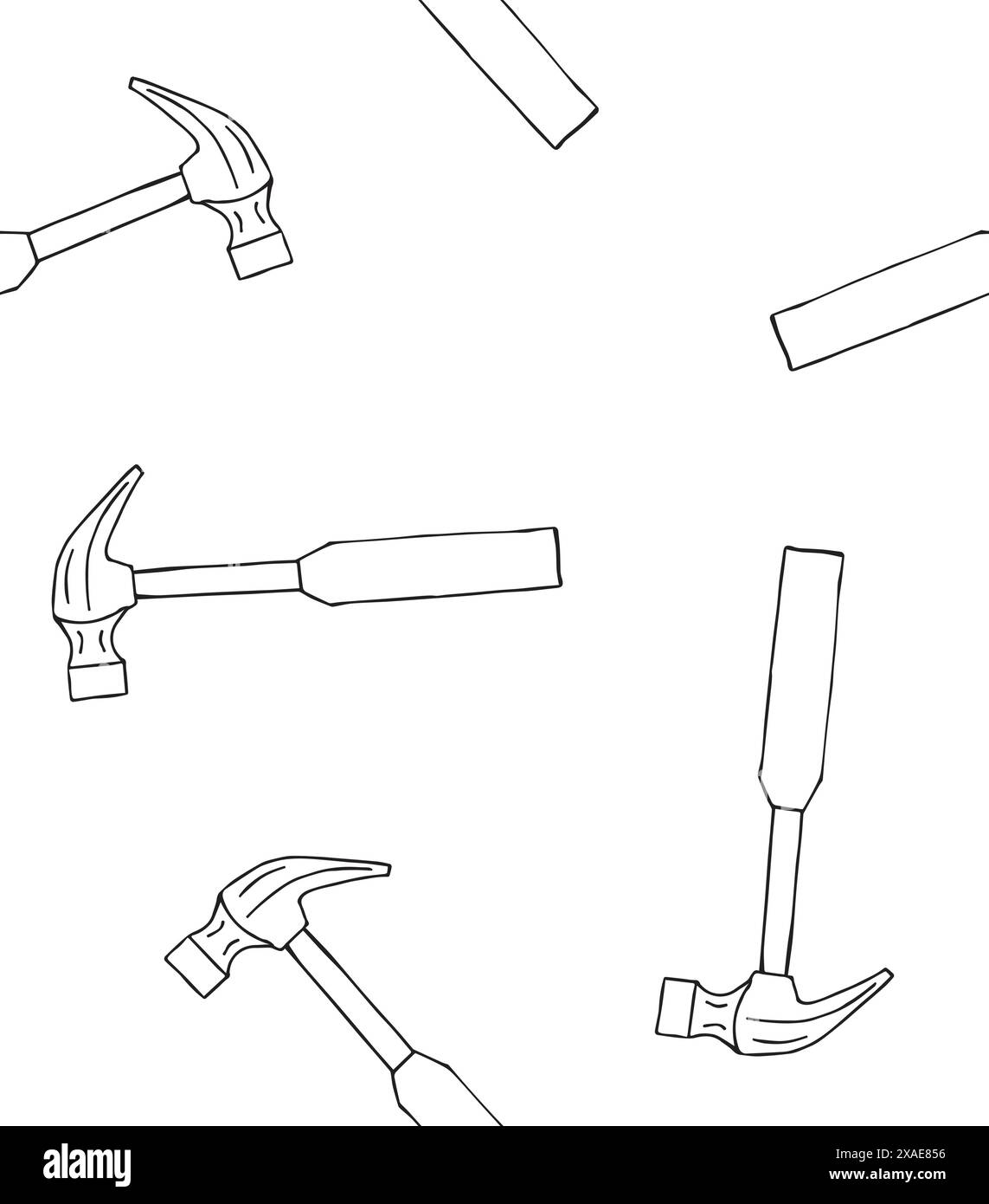 Vector seamless pattern of hammer Stock Vector Image & Art - Alamy