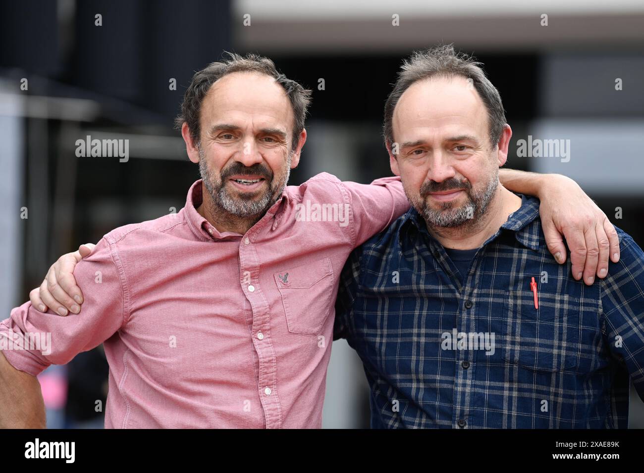 Zlin, Czech Republic. 04th June, 2024. From right artist, actor ...