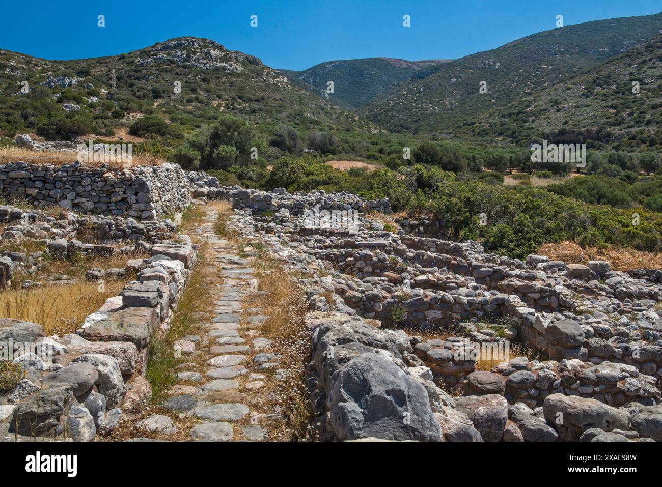 Ruins of Minoan town of Gournia, Bronze Age, Eastern Crete, Greece ...