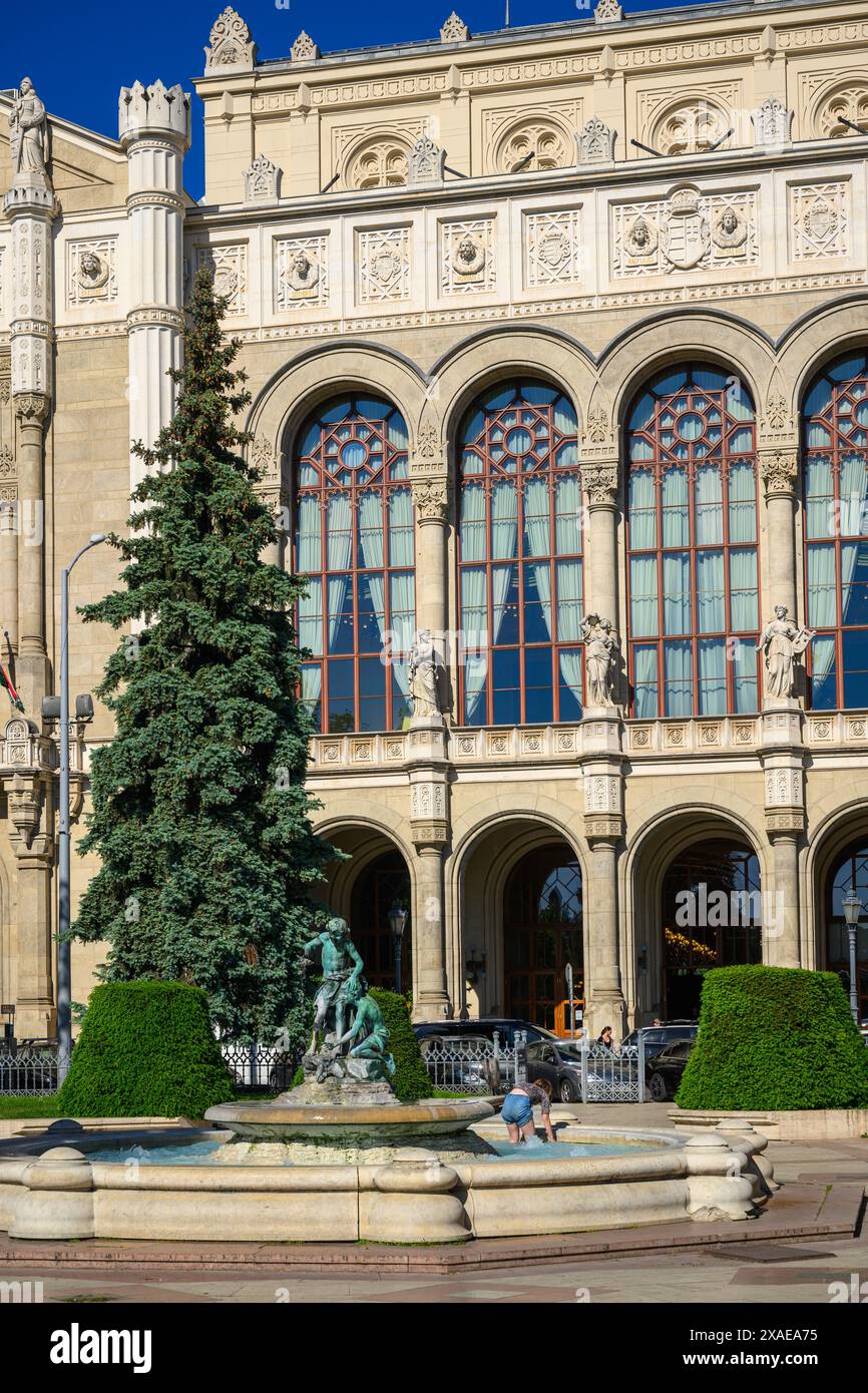 Front elevation of the Pesti Vigadó concert hall, Budapest, Hungary ...