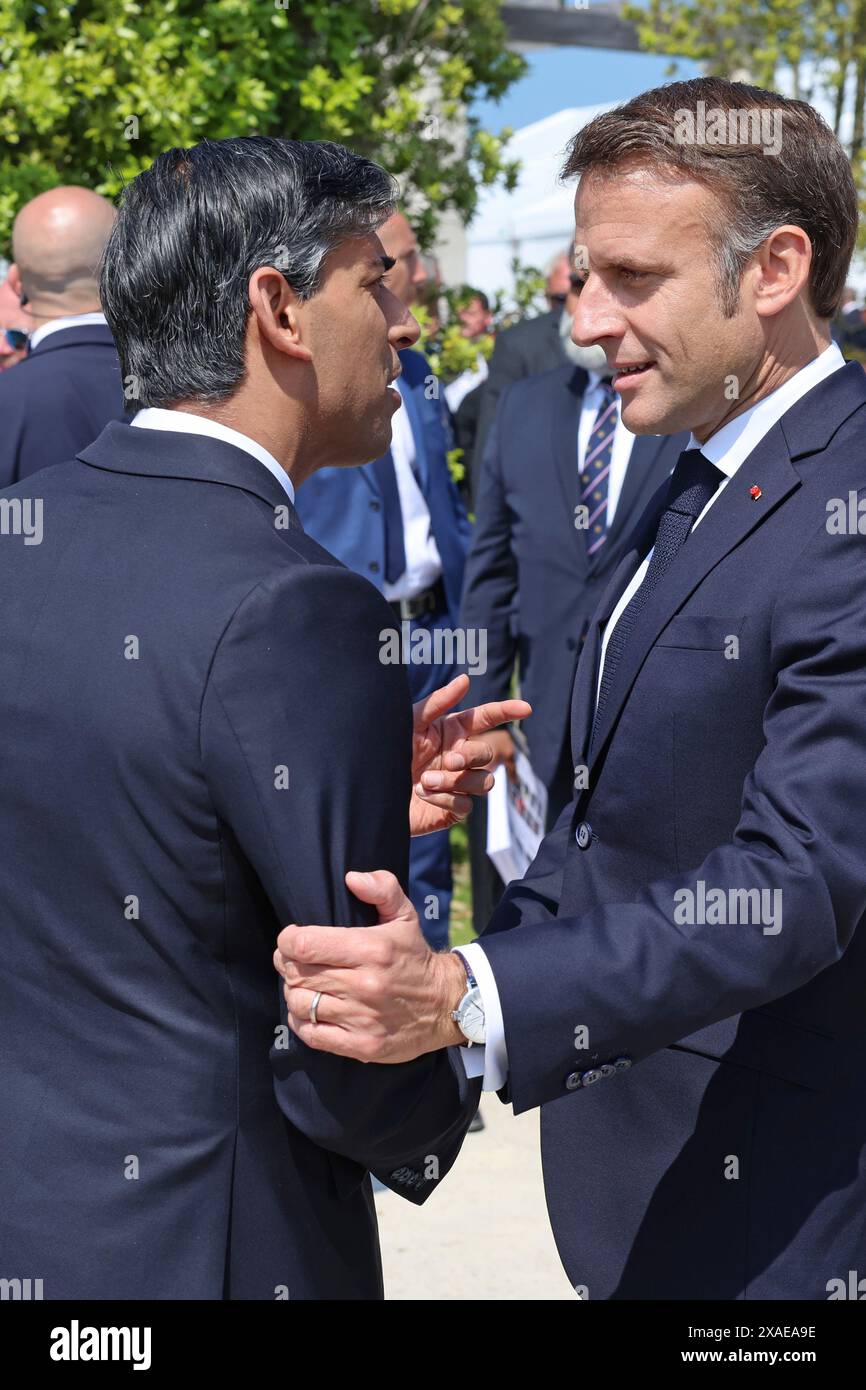 Prime Minister Rishi Sunak with President of France, Emmanuel Macron ...