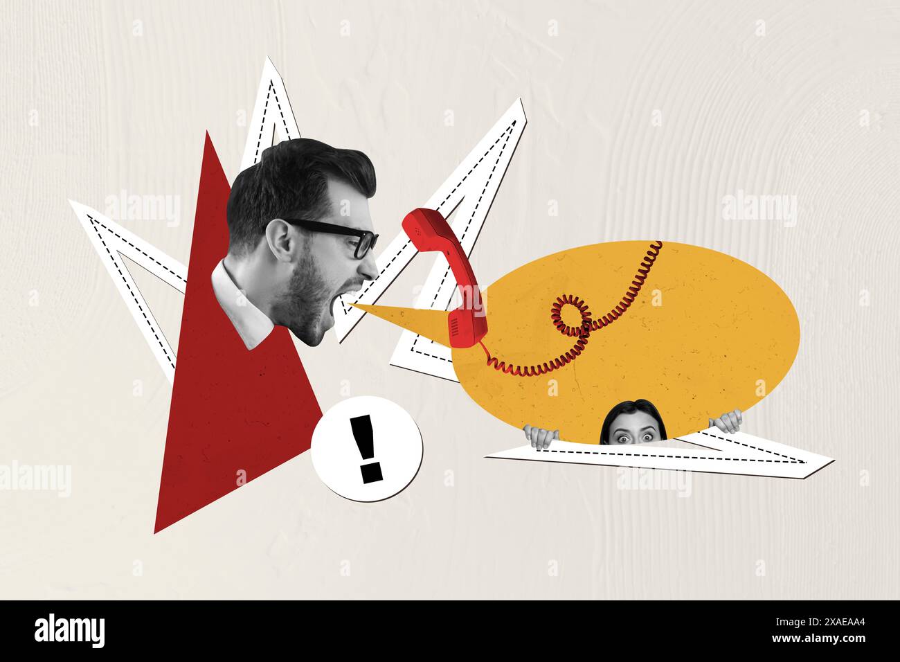 Sketch image composite trend artwork collage angry person man boyfriend ...