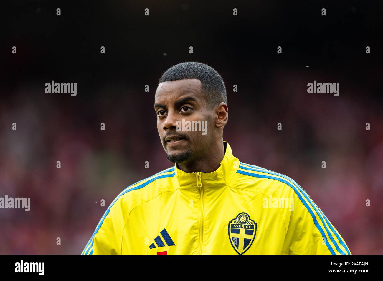 Copenhagen, Denmark. 05th, June 2024. Alexander Isak of Sweden seen ...