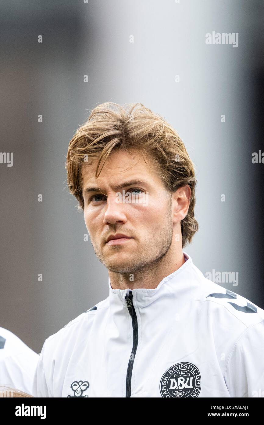 Copenhagen, Denmark. 05th, June 2024. Joachim Andersen of Denmark seen ...