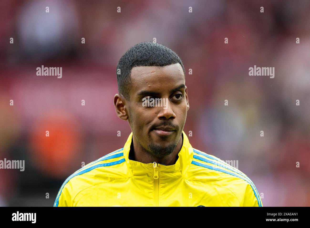 Copenhagen, Denmark. 05th, June 2024. Alexander Isak of Sweden seen ...