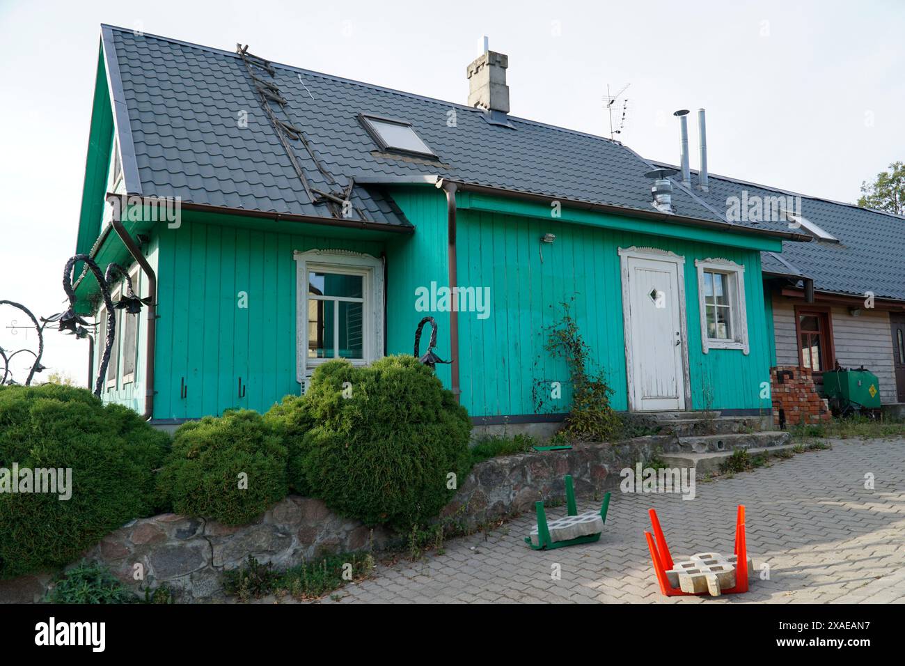 Trakai, Lithuania - September 9th 2023 - Traditional wooden Karaim ...