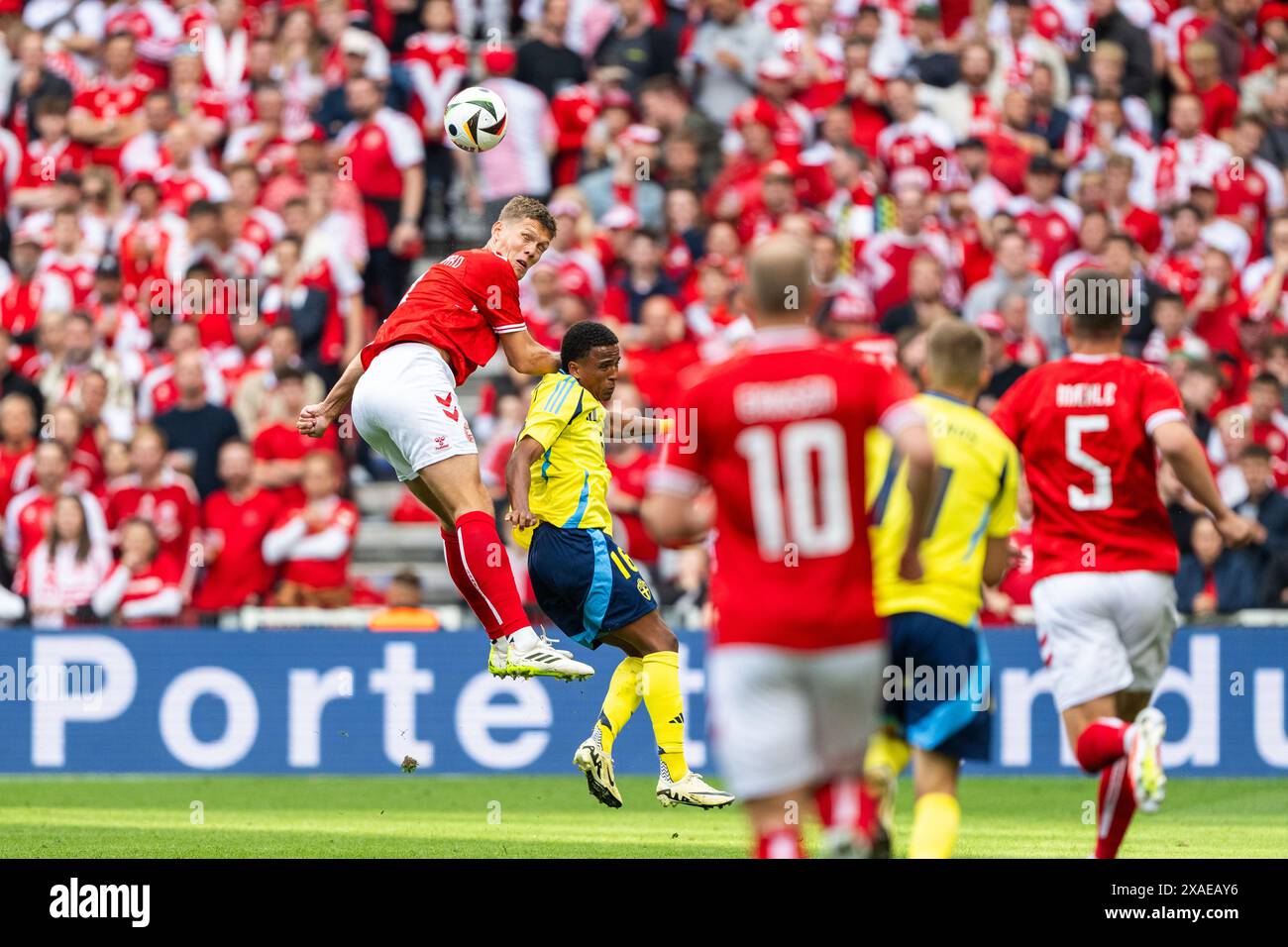 Copenhagen, Denmark. 05th, June 2024. Jannik Vestergaard (3) of Denmark ...