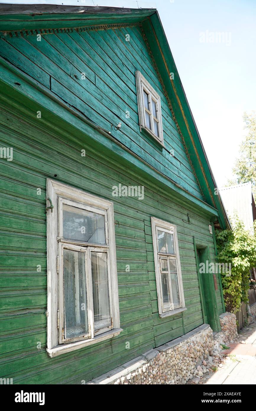 Trakai, Lithuania - September 9th 2023 - Traditional wooden Karaim ...