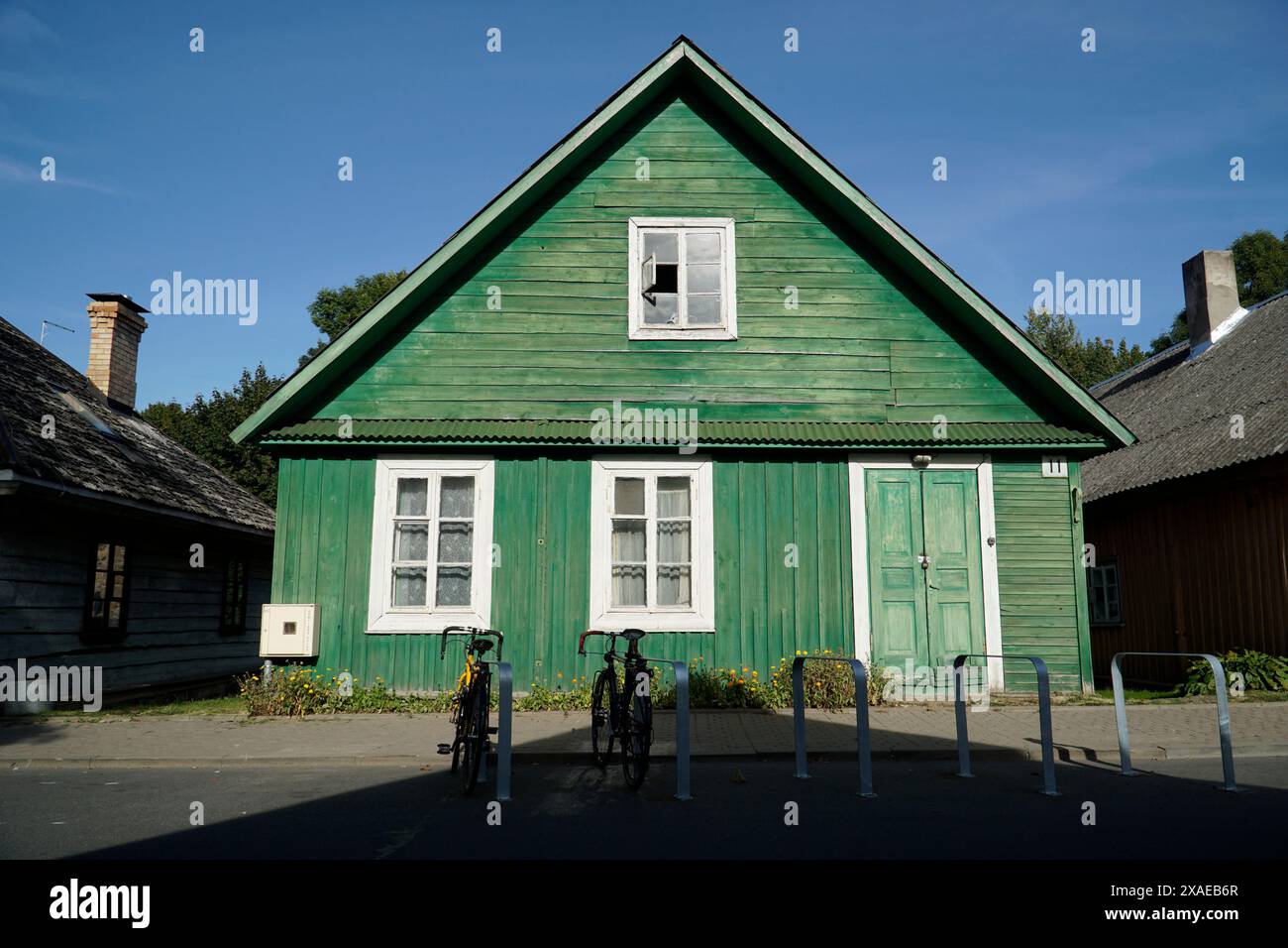 Trakai, Lithuania - September 9th 2023 - Traditional wooden Karaim ...
