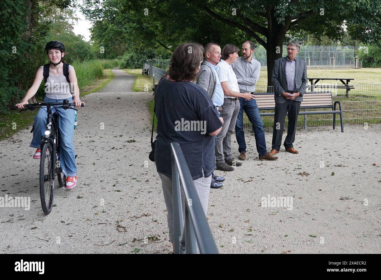 Der neue Stop der Regionalparkroute am Spielplatz nahe dem Gundhof wird eingeweiht - Mörfelden ...