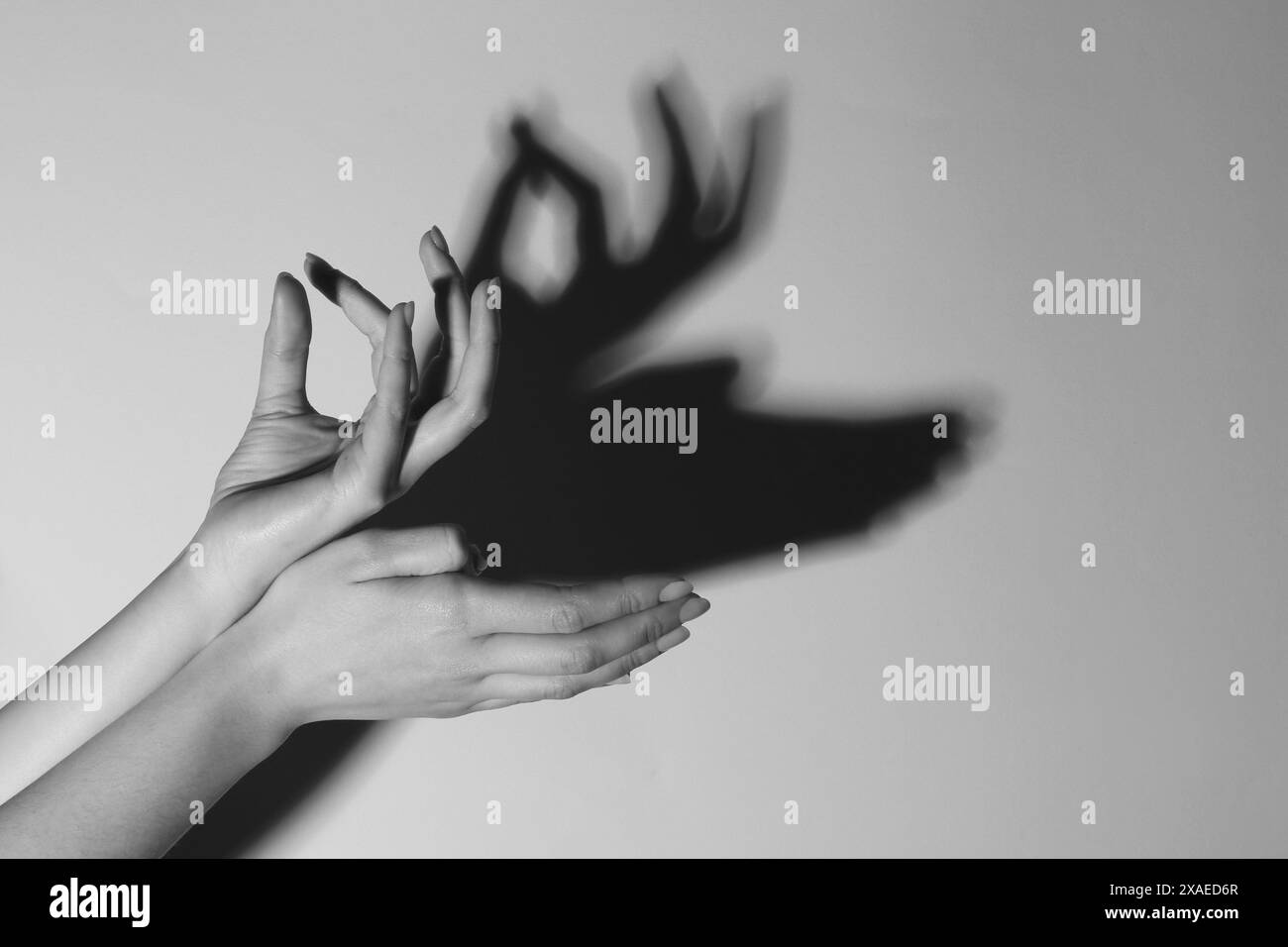 Finger puppet white background Black and White Stock Photos & Images ...