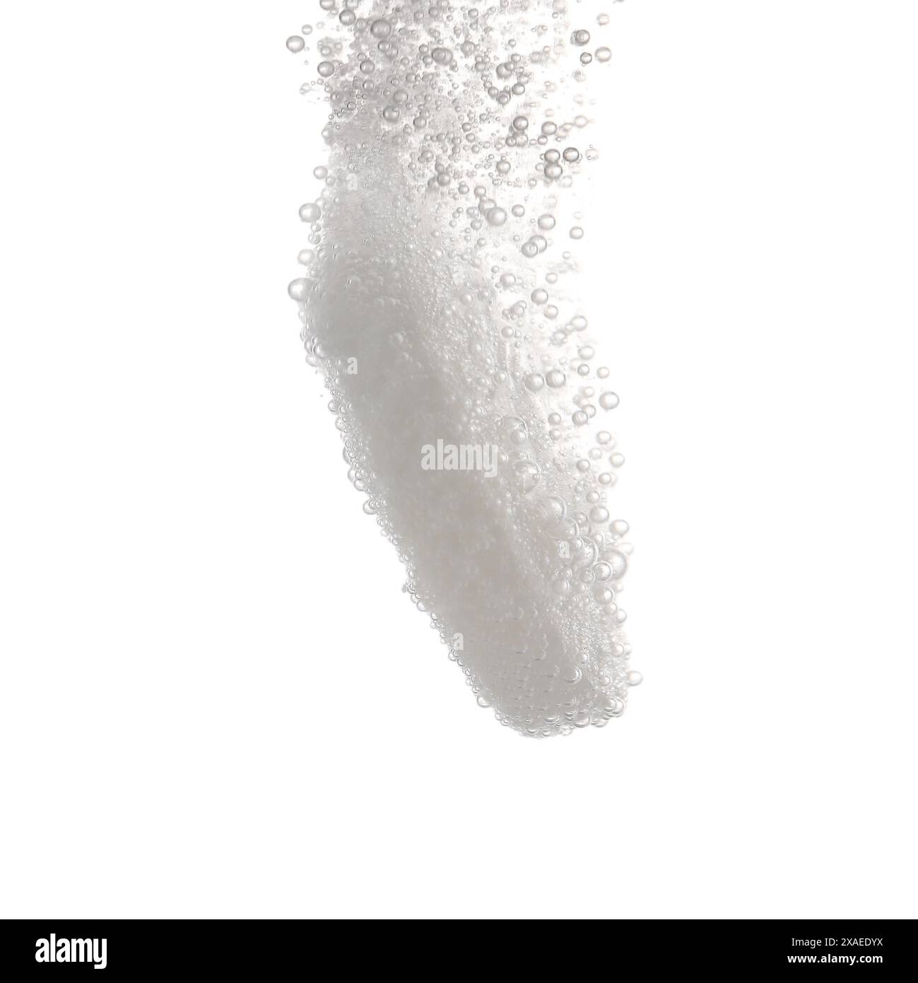 Closeup effervescent tablet falling in hi-res stock photography and ...