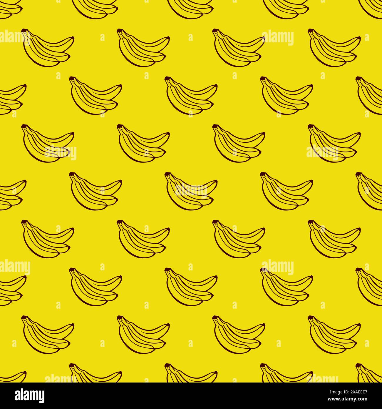 Seamless banana pattern hand Stock Vector Images - Alamy