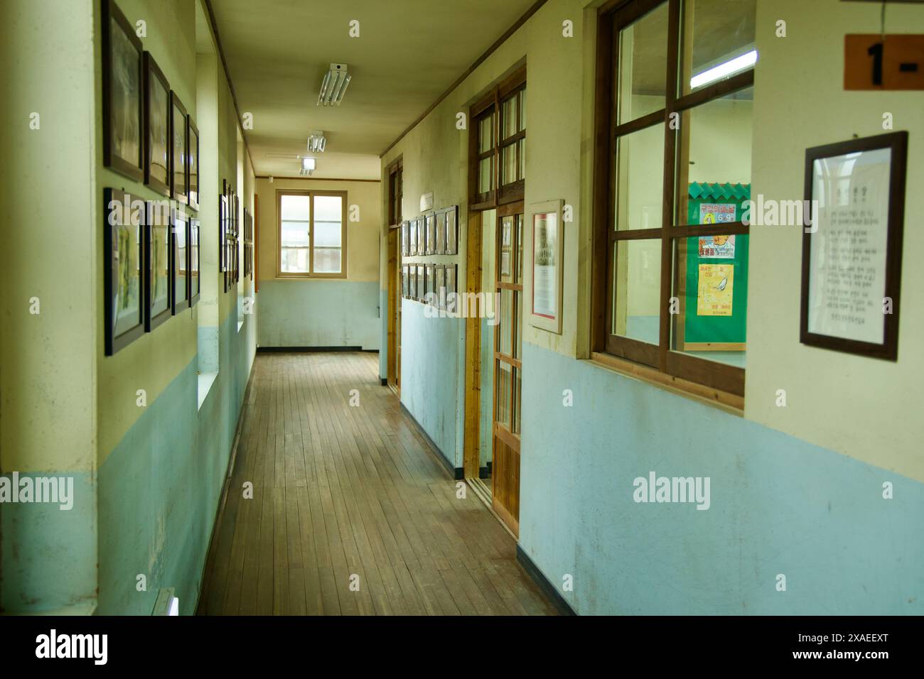 Ulsan, South Korea - March 17, 2024: A nostalgic view of a school ...