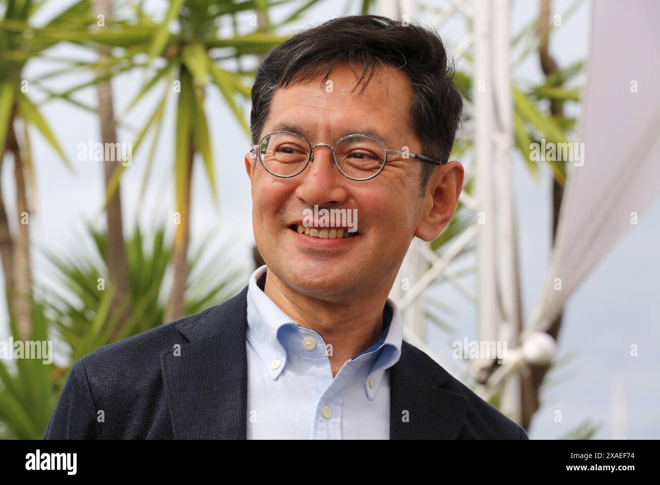 Cannes, France. 20th May, 2024. Goro Miyazaki at the Honorary Palm D’Or for Studio Ghibli photo ...