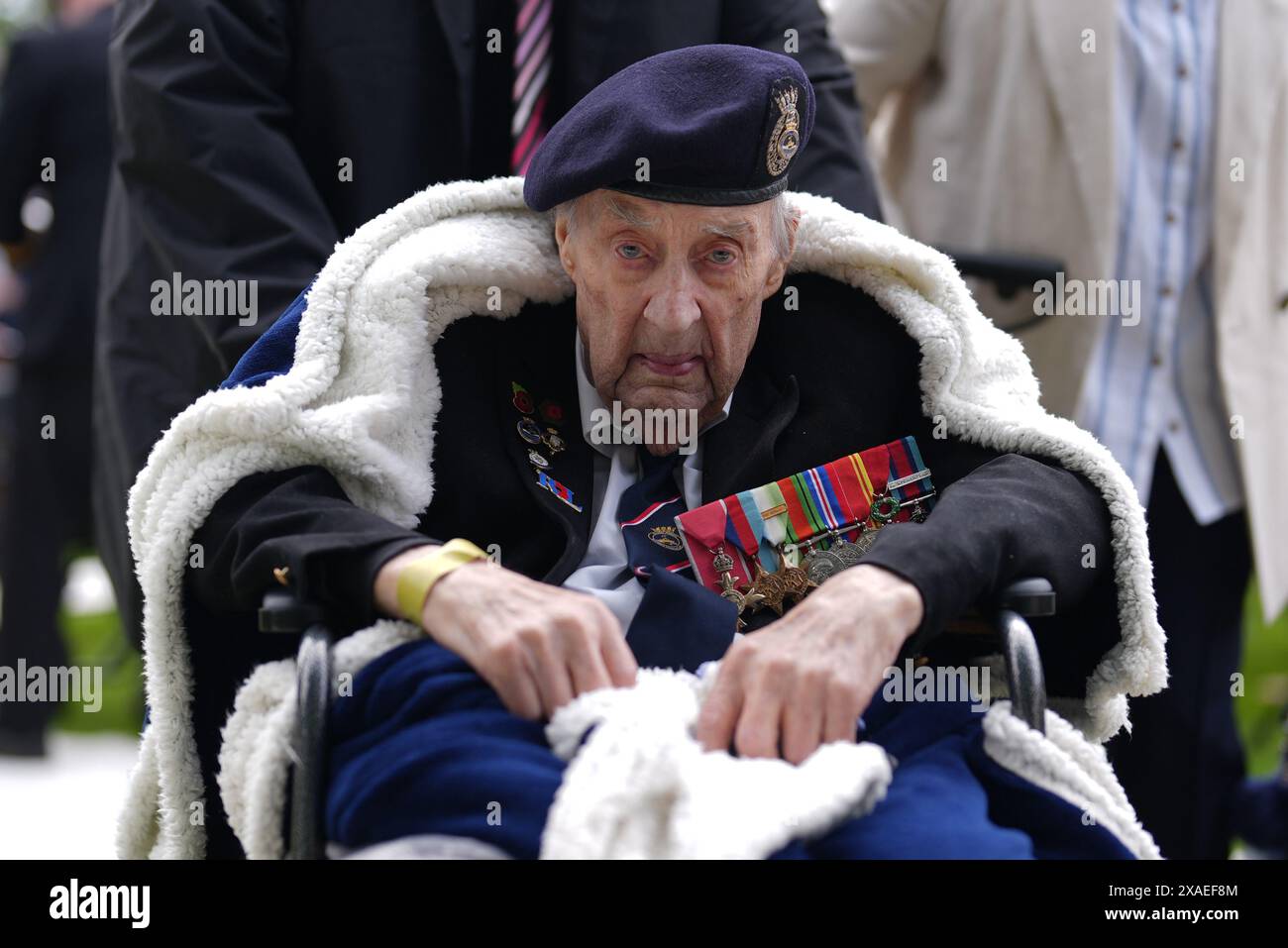Veteran Tom Watkins during the Royal British Legion's service of ...