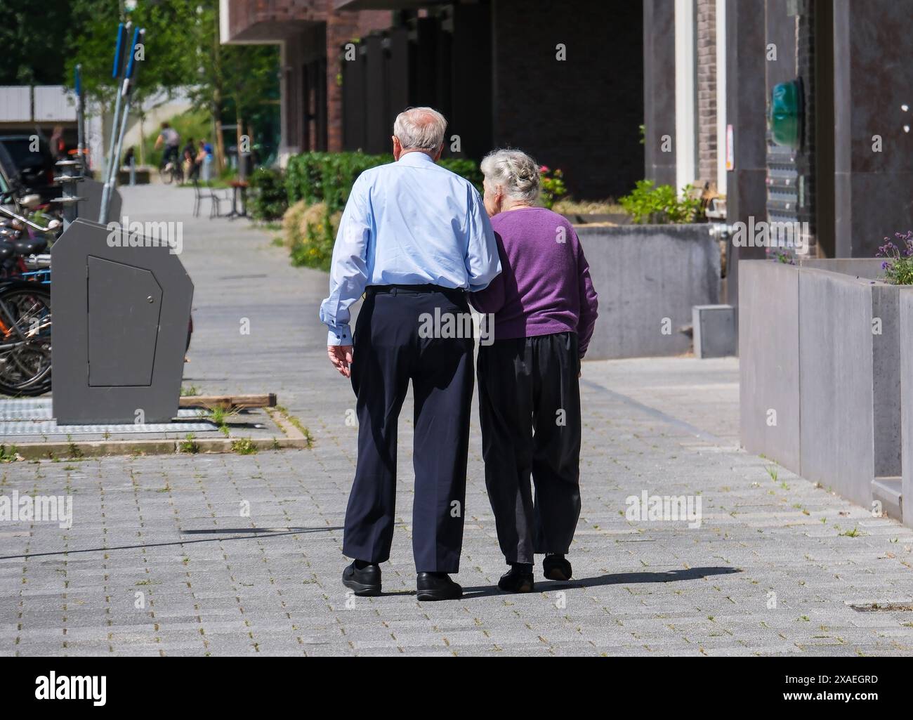 The Netherlands Amsterdam. Elderly man and woman. Photo: ANP ...