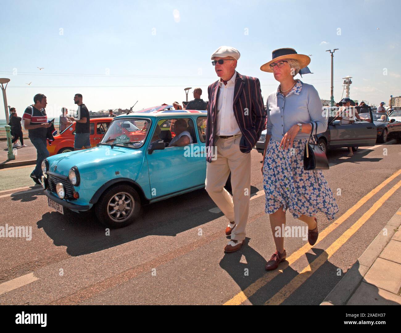 A vintage car rally in Brighton Stock Photo - Alamy