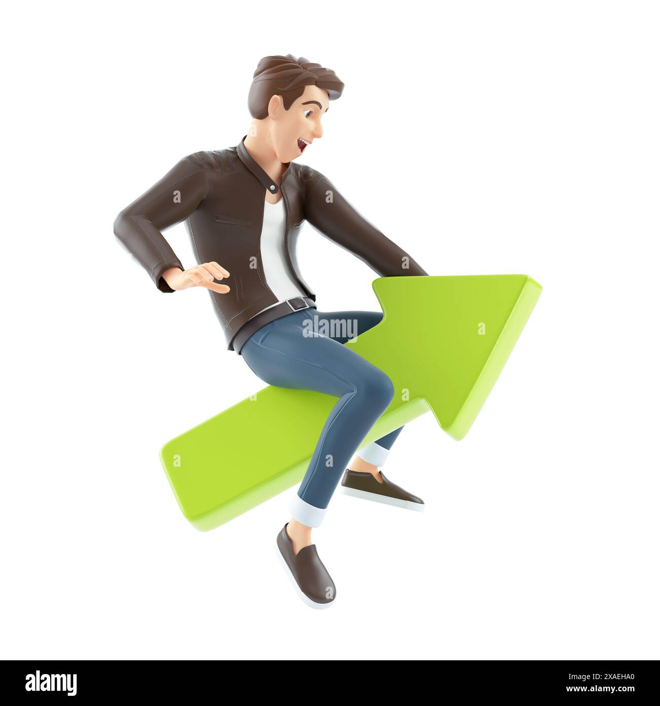 Arrow up cartoon character hi-res stock photography and images - Alamy