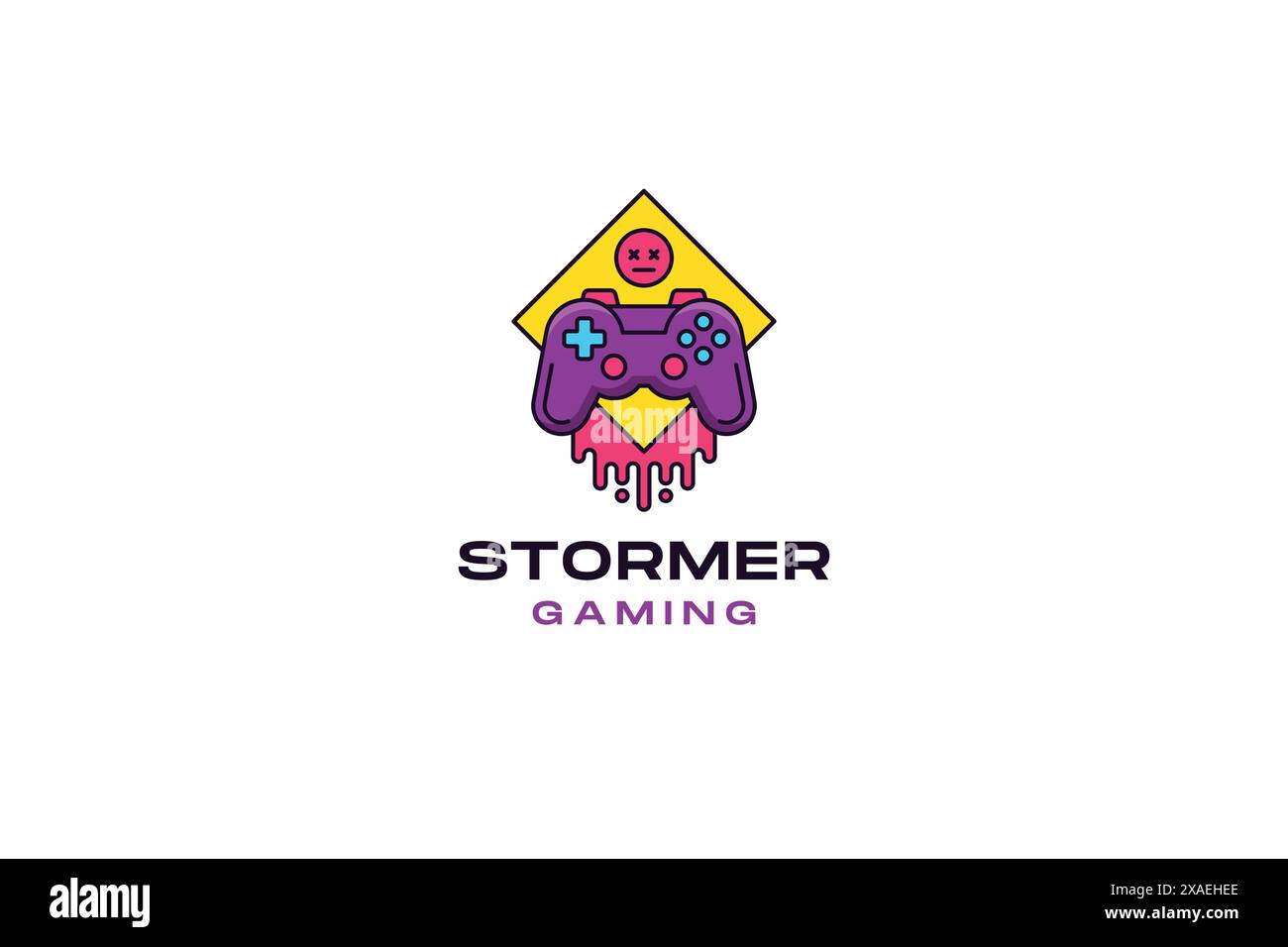 Virtual gaming esport cyberspace entertainment logo design template for ...