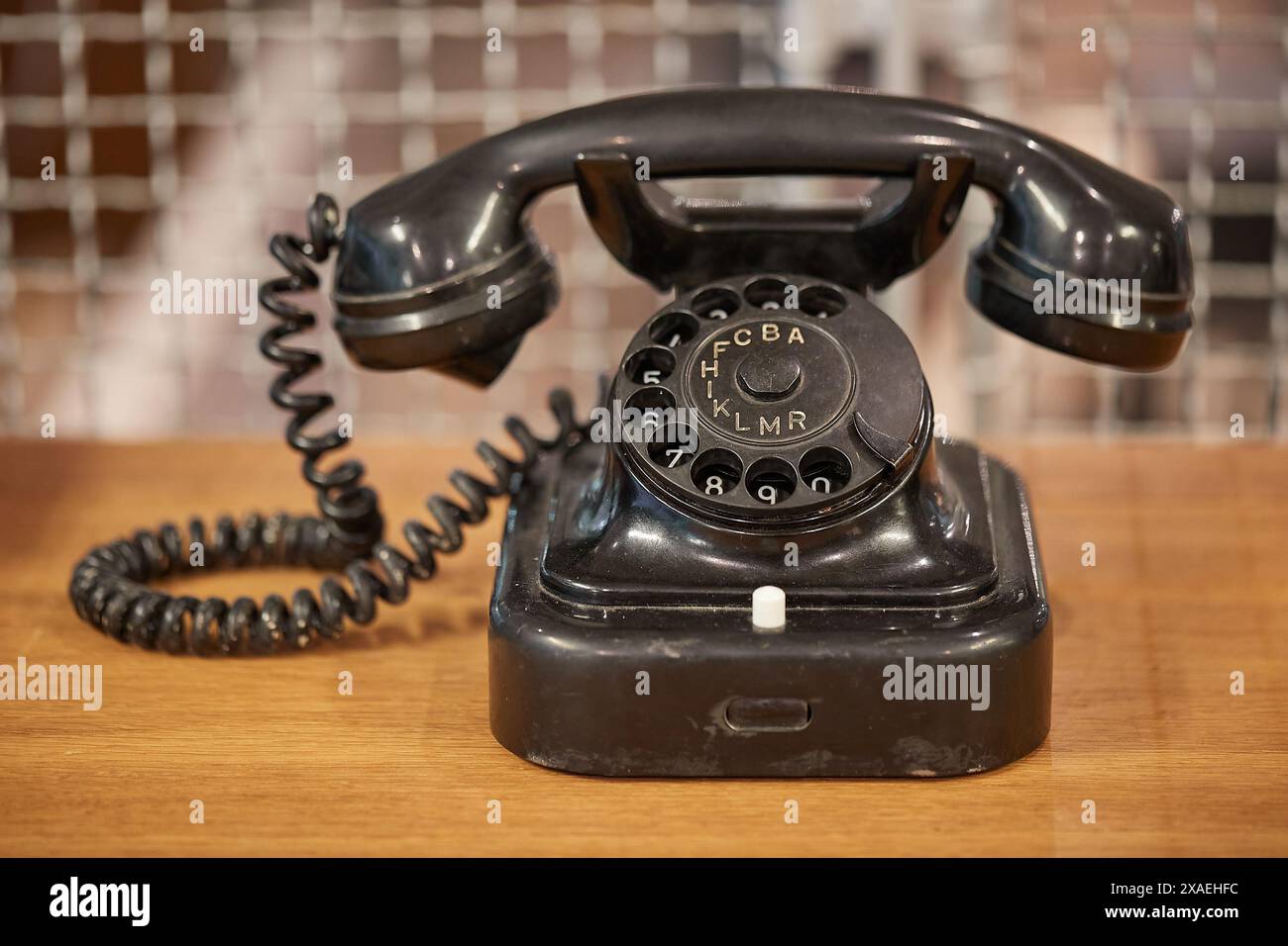 Classic dial phone Stock Photo - Alamy
