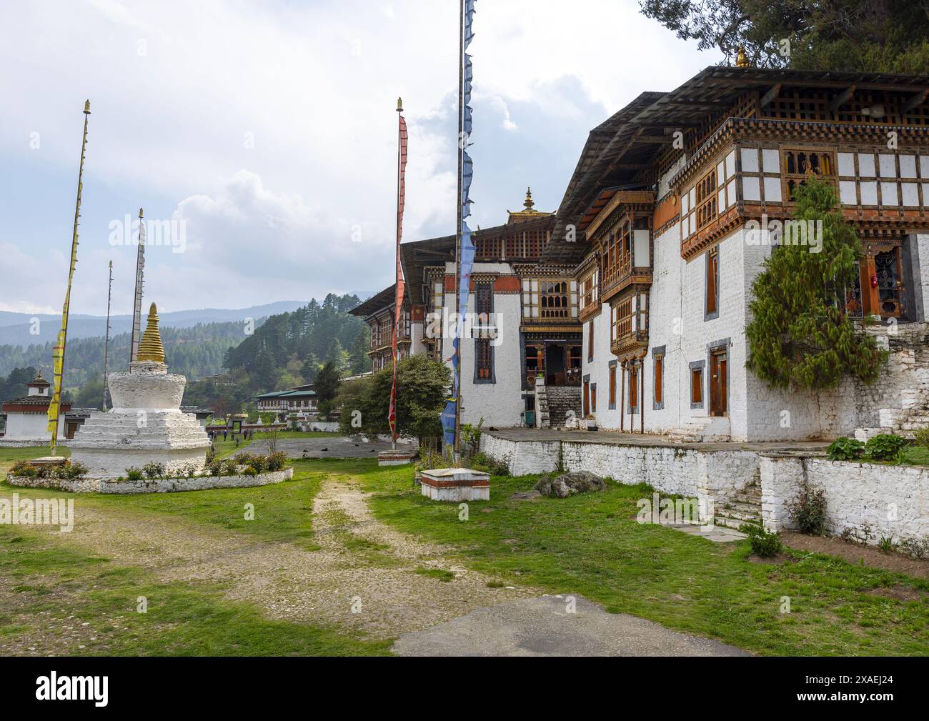 Kurjey Lhakhang monastery, Chhoekhor Gewog, Bumthang, Bhutan Stock ...