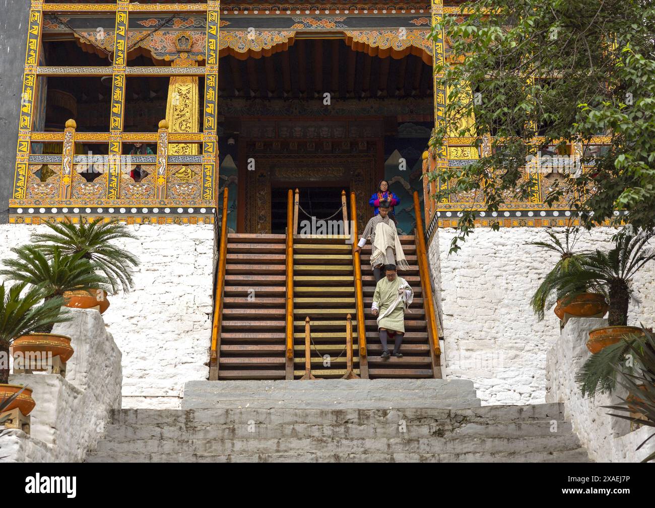 Bhutanese People In Punakha Dzong Punakha Dzongkhag Punakha Bhutan