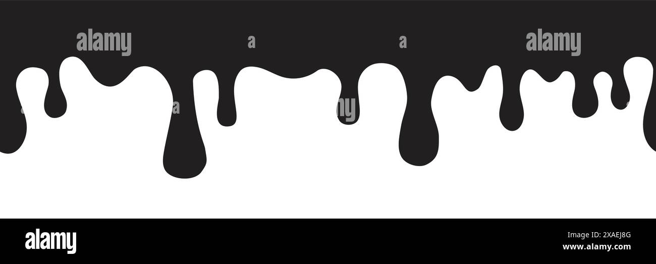 Dripping Paint molten splash, liquid flow abstract shape stain seamless ...