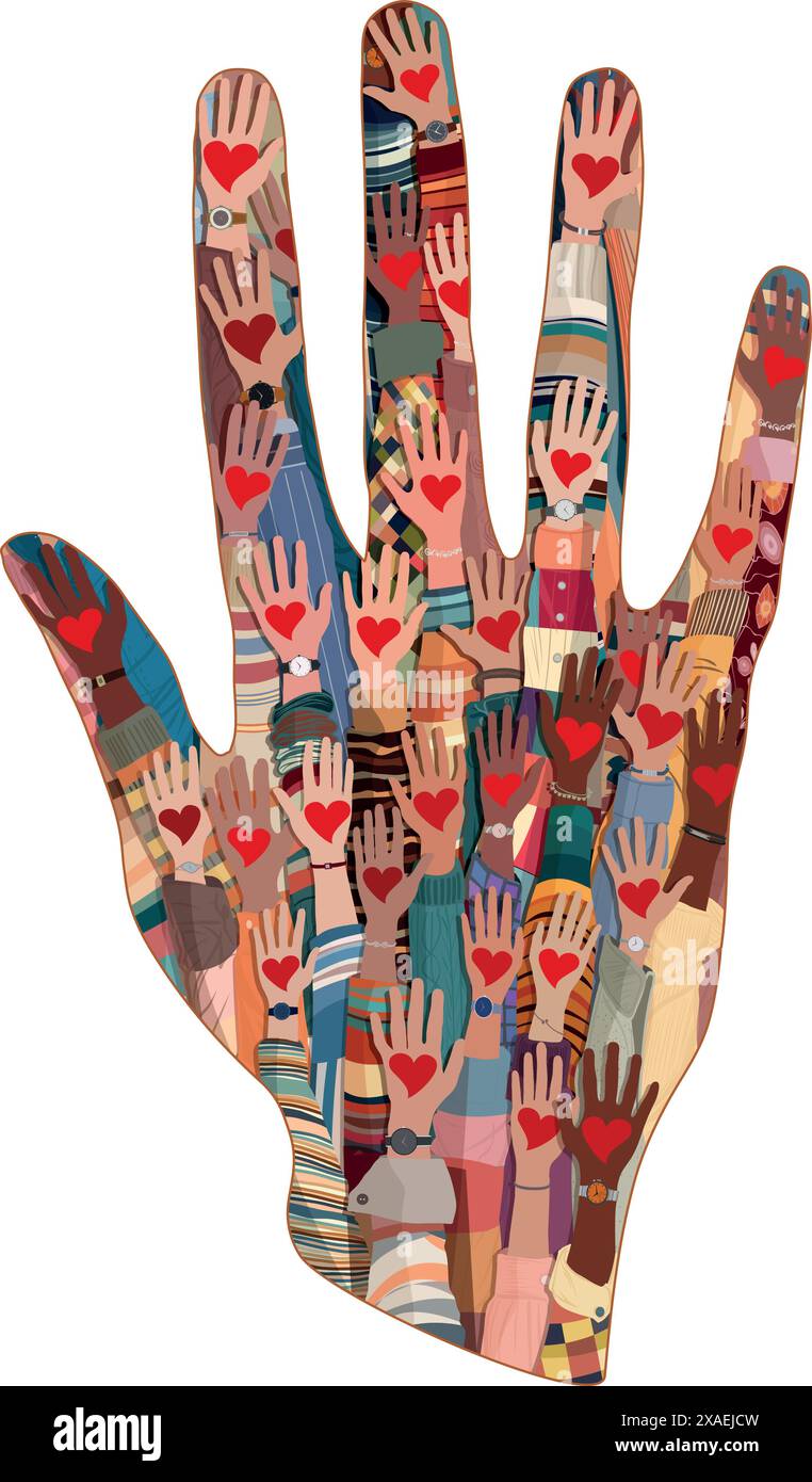 Women heart hands Stock Vector Images - Alamy