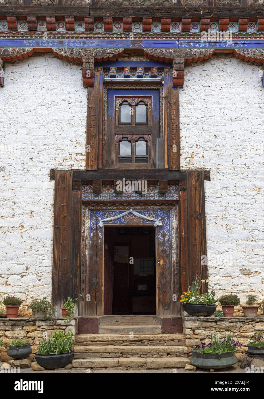 Ogyen Choling Palace and Museum entrance, Bumthang, Ogyen Choling ...