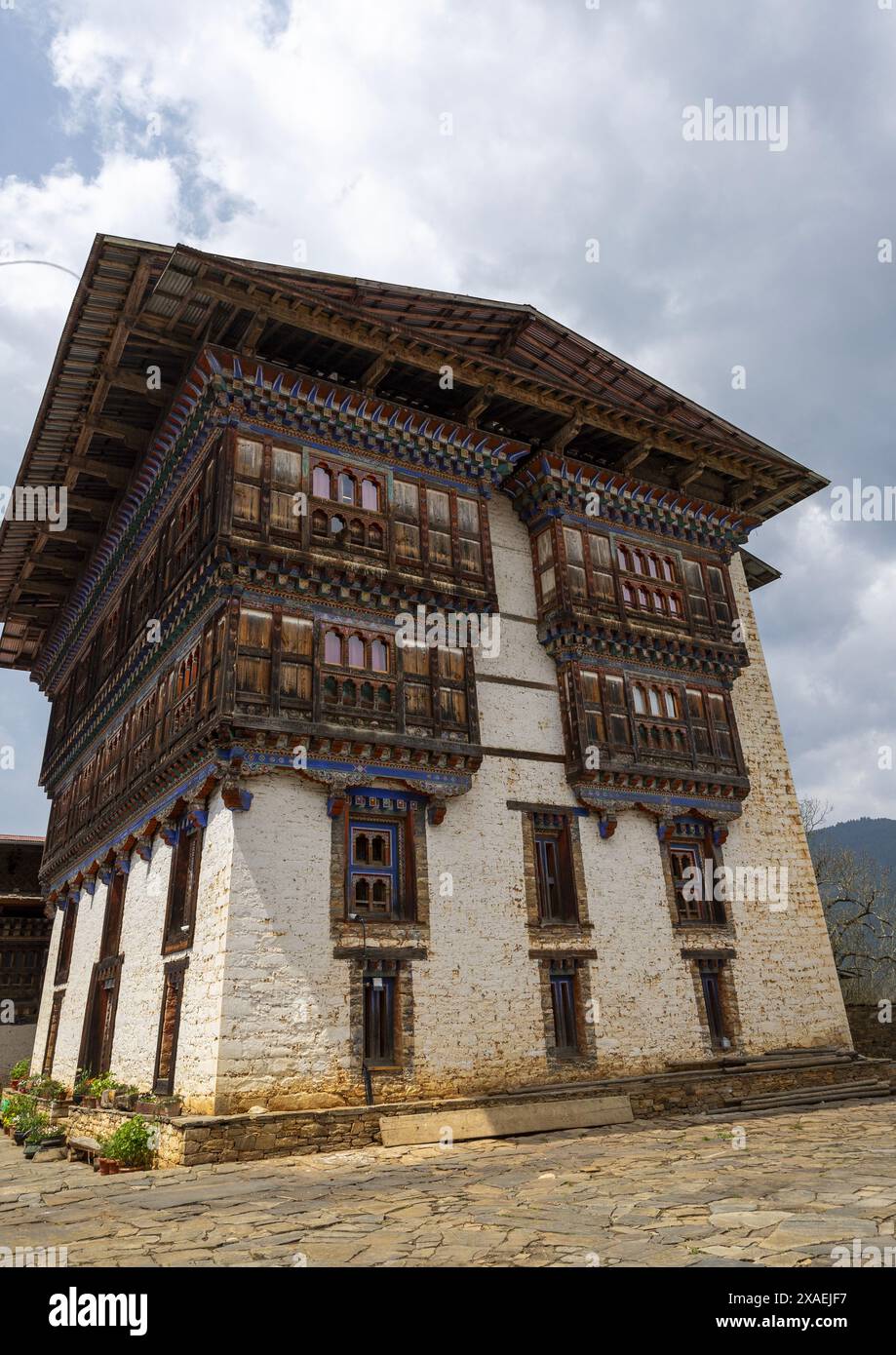 Ogyen Choling Palace and Museum, Bumthang, Ogyen Choling, Bhutan Stock ...