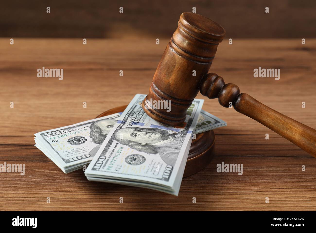 Money justice concept judge gavel hi-res stock photography and images ...