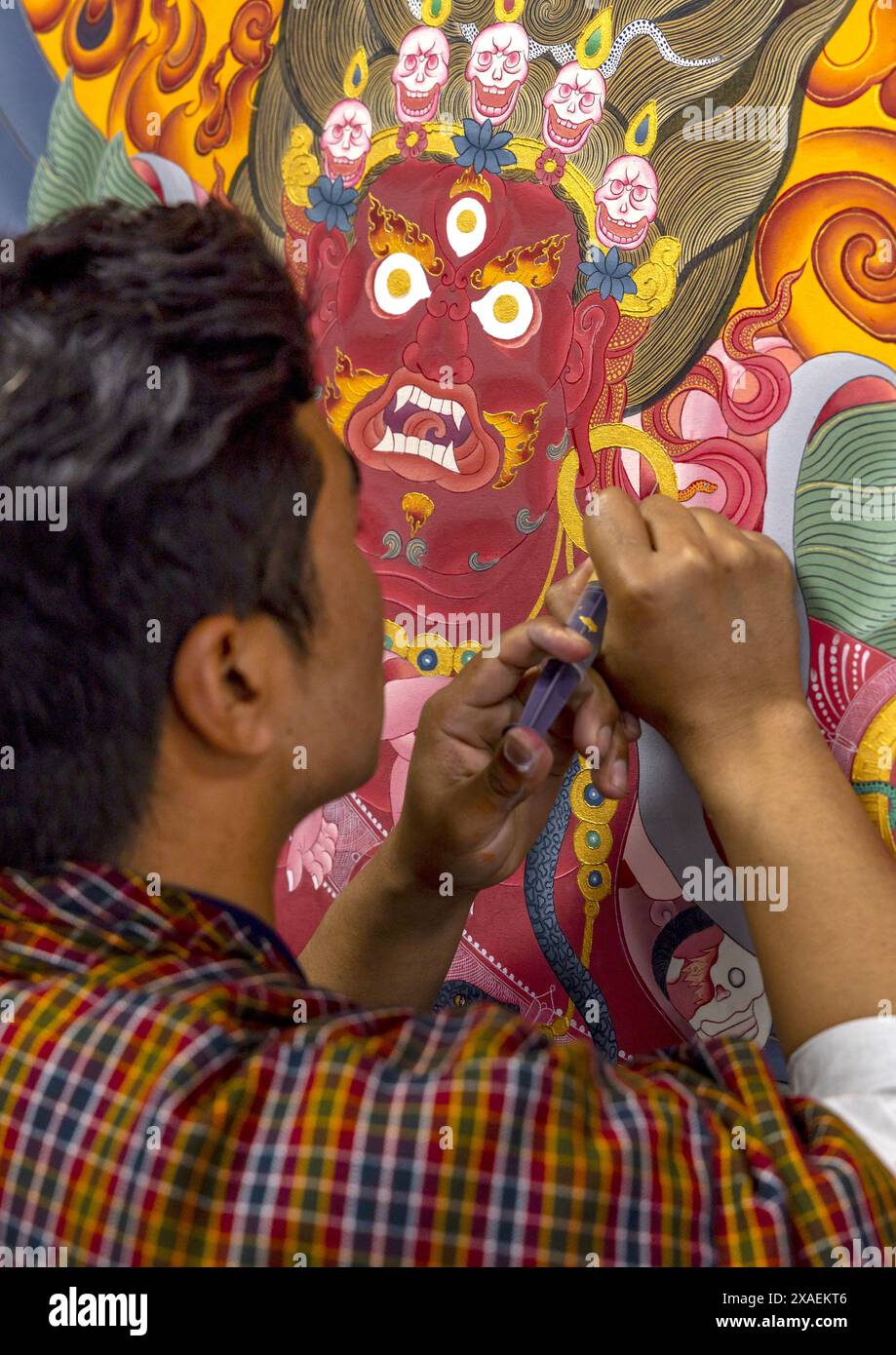 Traditional bhutanese painting hi-res stock photography and images - Alamy