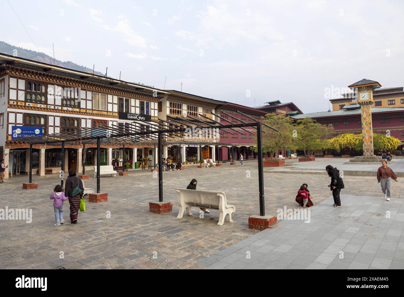 Clock tower square, Chang Gewog, Thimphu, Bhutan Stock Photo - Alamy