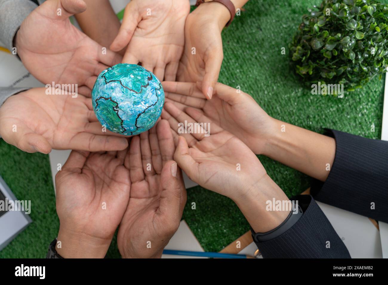 Corporate social responsibility CSR.World Environment Day Stock Photo ...