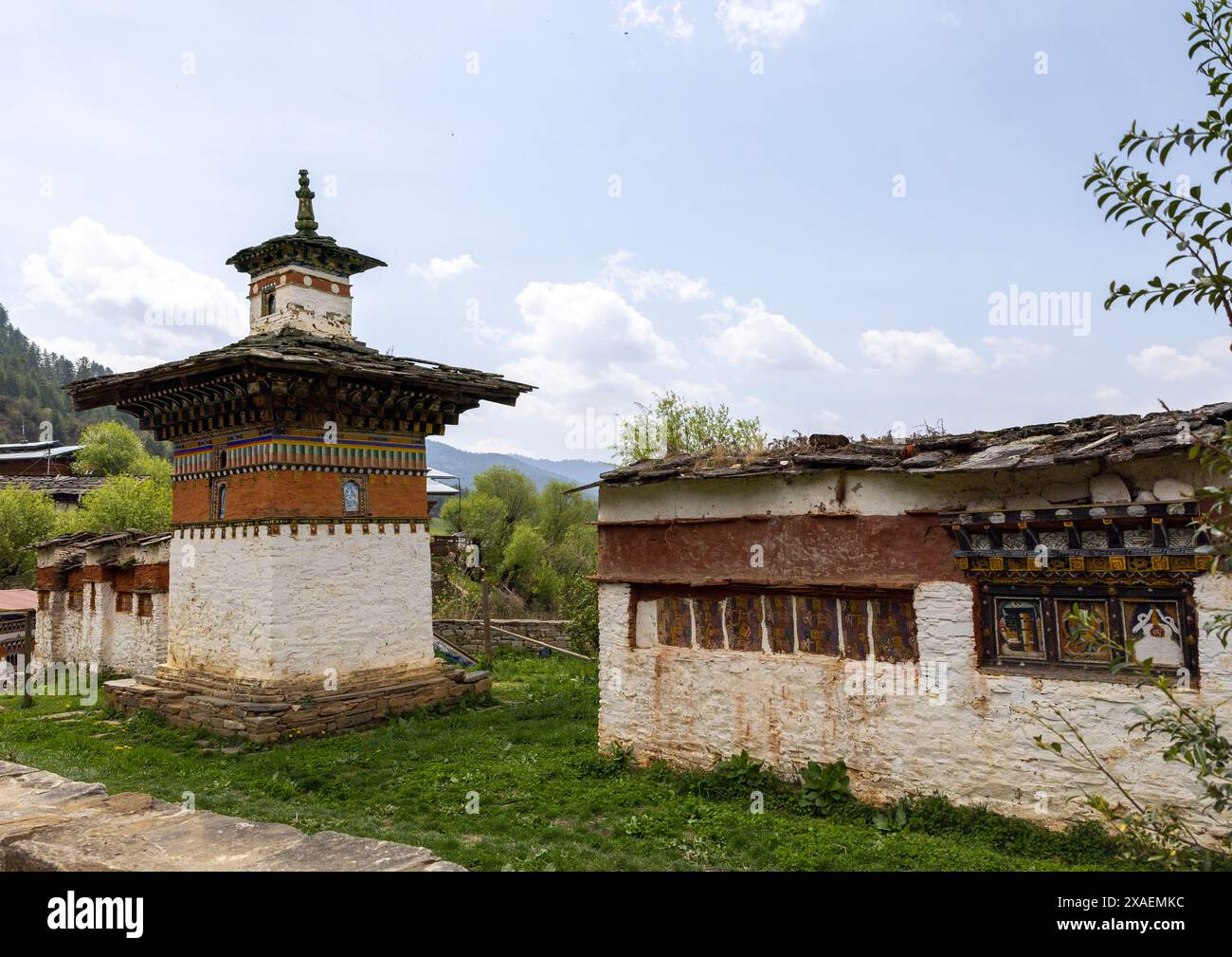 Stupa, Bumthang, Ogyen Choling, Bhutan Stock Photo - Alamy