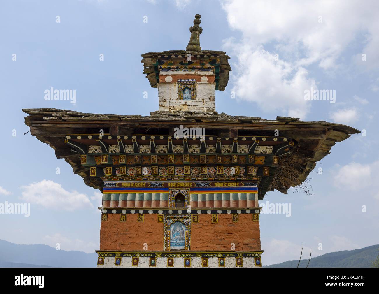 Top of a stupa, Bumthang, Ogyen Choling, Bhutan Stock Photo - Alamy