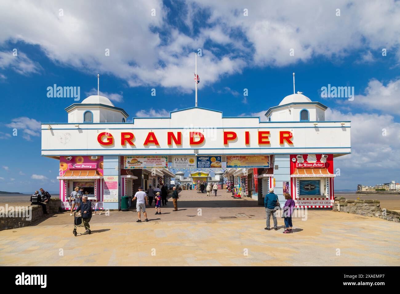 The Grand Pier, Weston-Super-Mare, Somerset Stock Photo - Alamy