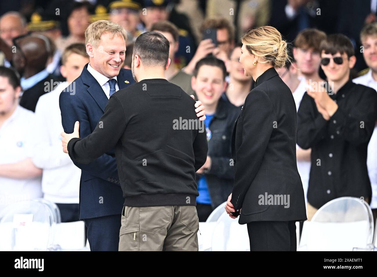 Omaha Beach, France. 06th June, 2024. Britain's Defence Secretary Grant ...