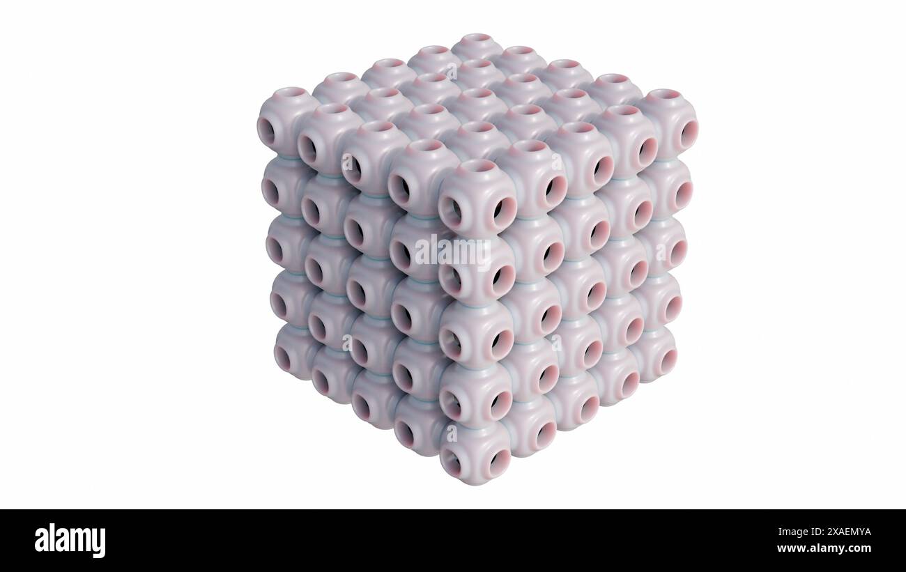 3d rendering of cubosomes are liquid crystalline nano-structures formed ...