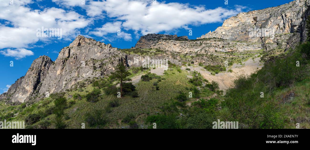 Panorama basalt cliffs towering hi-res stock photography and images - Alamy